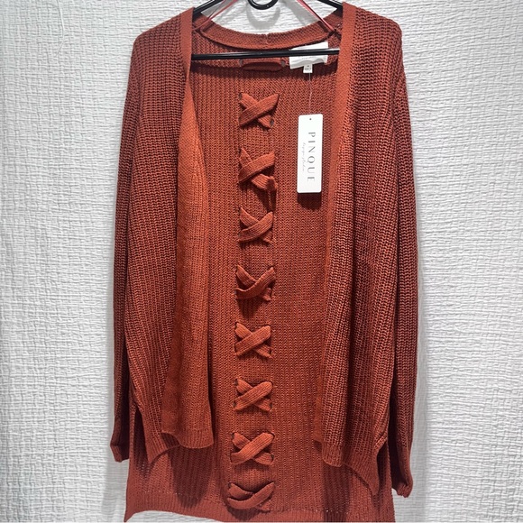 PINQUE | Sweaters | Nwt Pinque Design Studios Crochet Cardigan Artisan ...